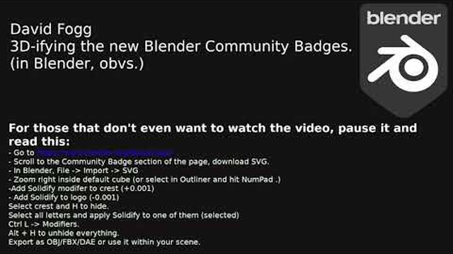 Dave "Thefan" Fogg - @davethefan — Blender Community